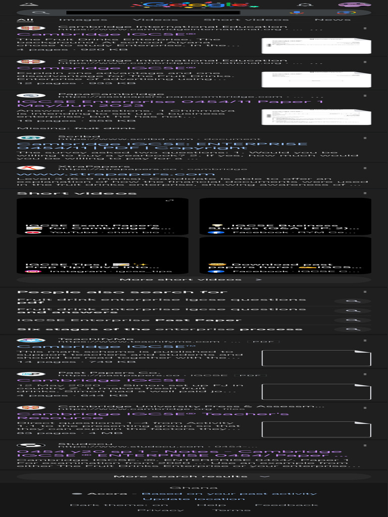 Fruit Drink Enterprise Igcse Questions - Google Search | PDF