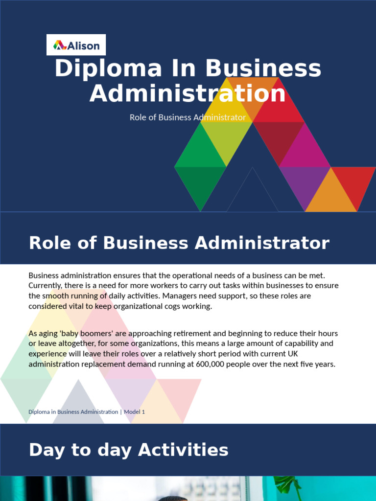 DBA Module 1.3 Role of Business Administrator | PDF