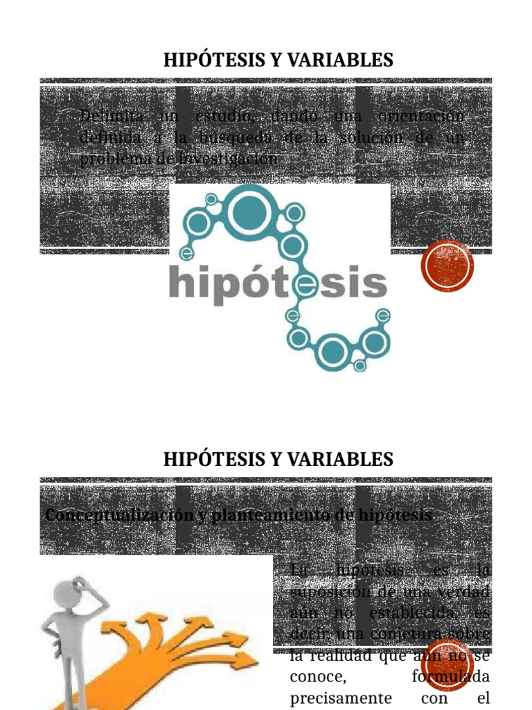Hipótesis y Variables en Investigación | PDF | Hipótesis | Método ...