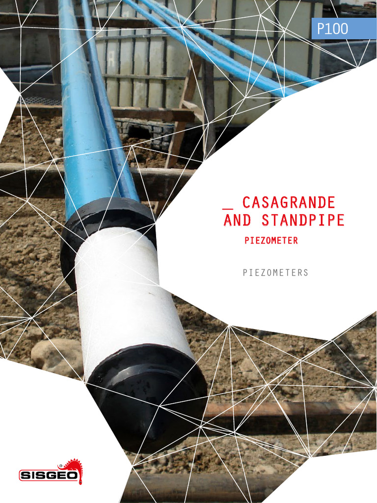 P100 - EN - 09 - Casagrande and Standpipe Piezometer | PDF | Pressure Measurement