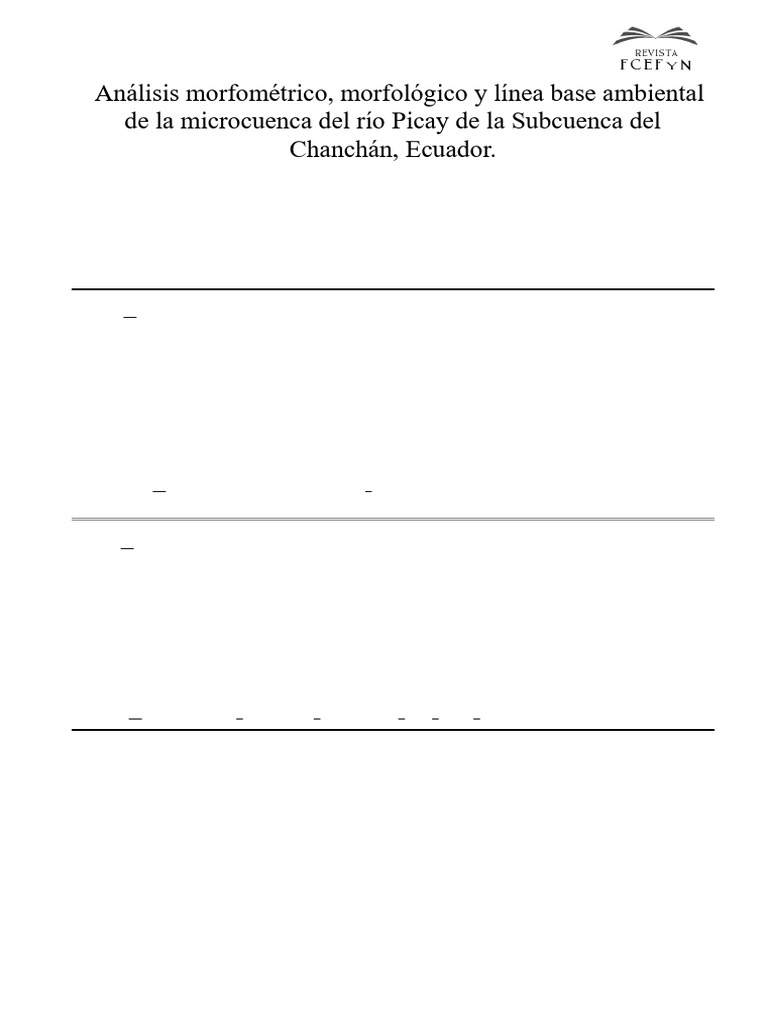 Ponce Baque Federico Microcuenca Picay | PDF | Clima | Cuenca de drenaje