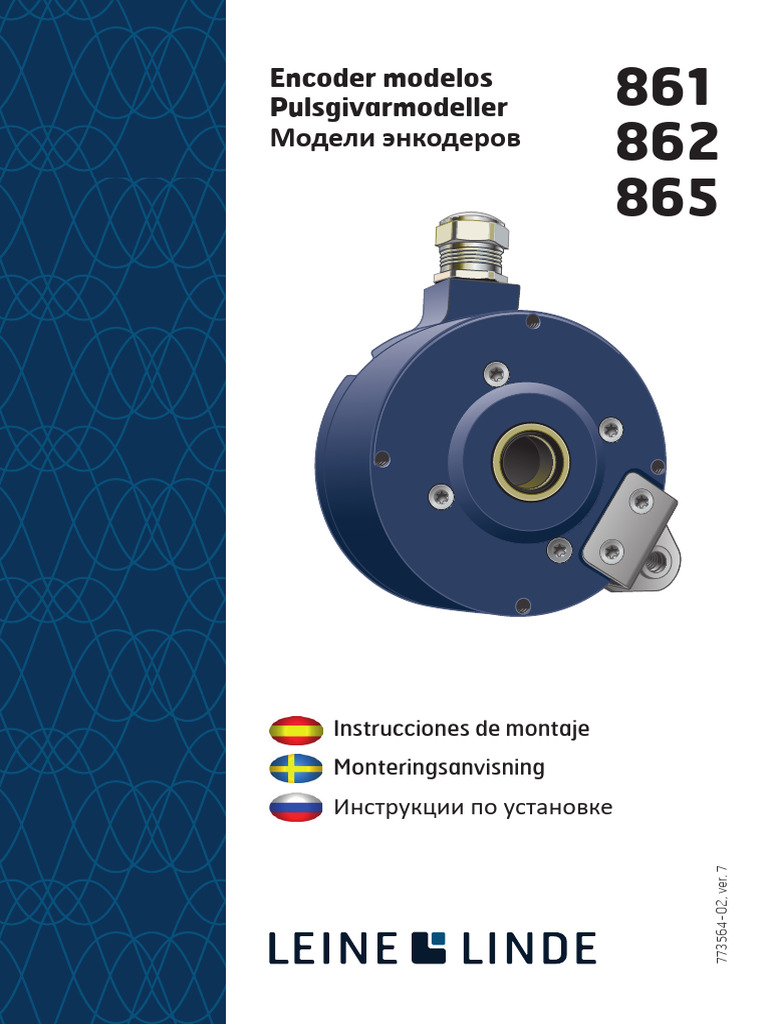 Encoder Modelos Pulsgivarmodeller: Instrucciones de Montaje ...