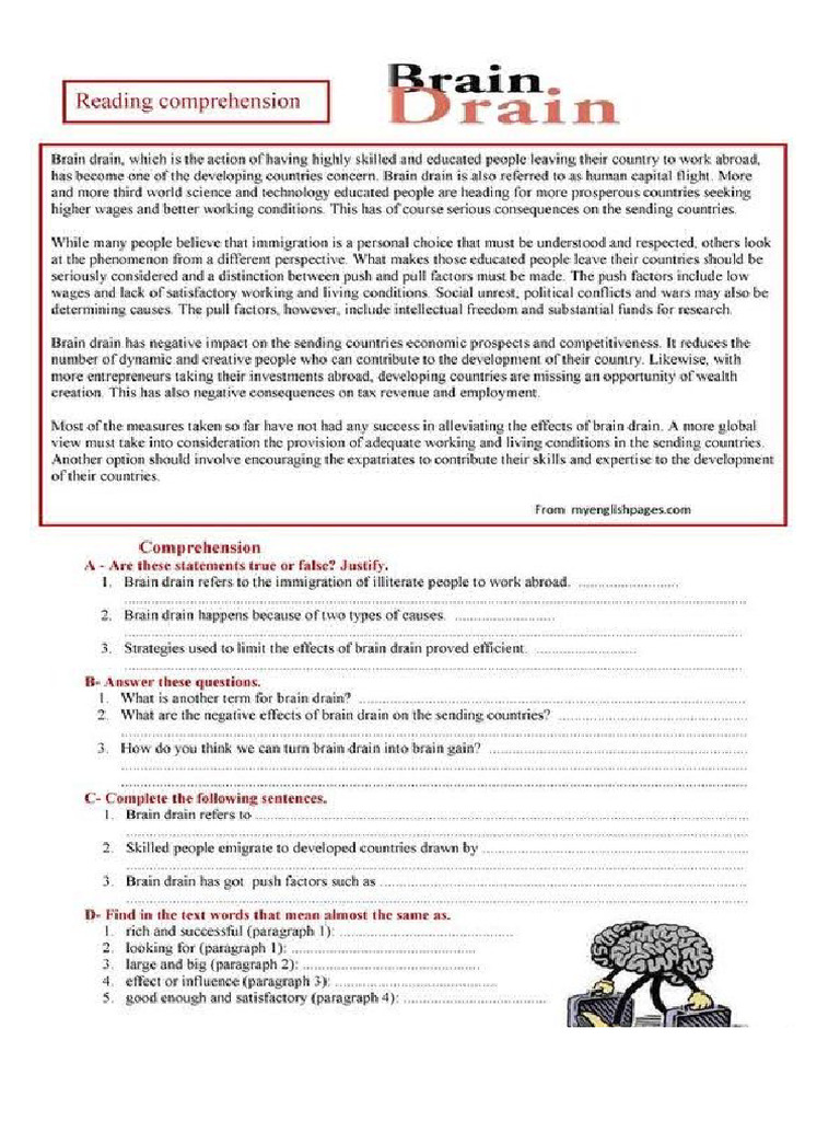 BRAIN DRAIN.. reading | PDF