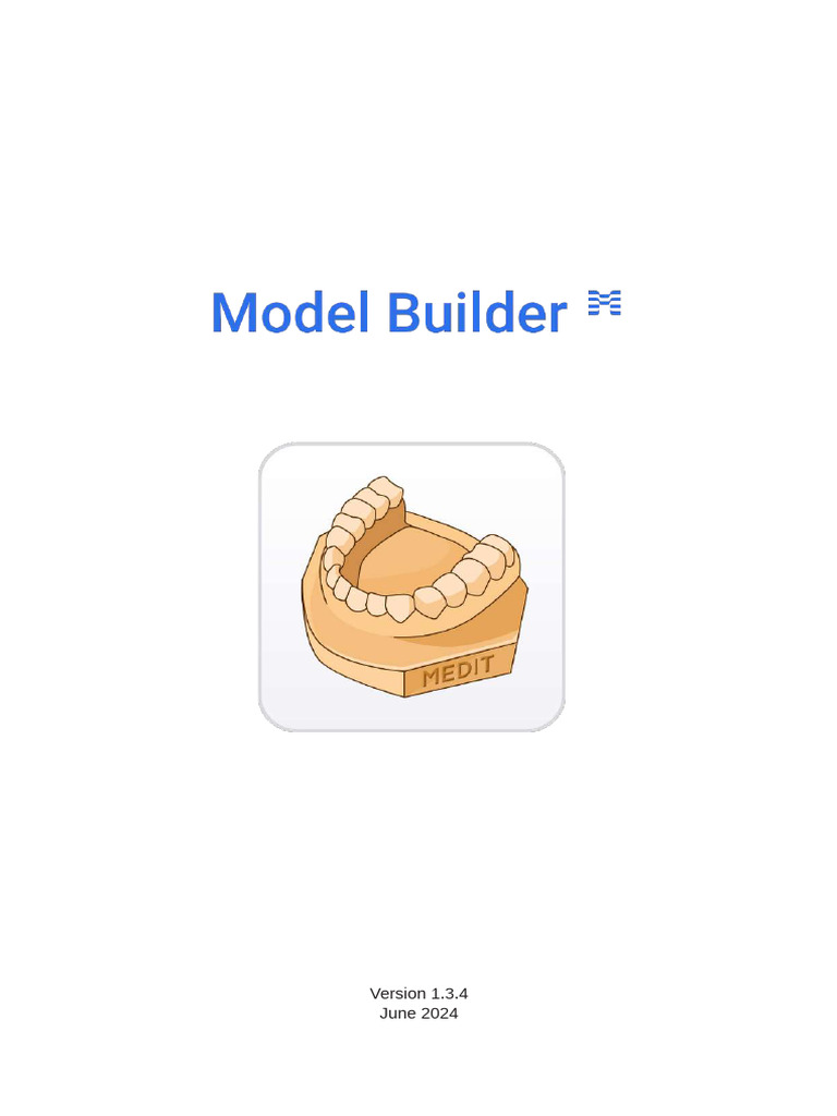 Medit Model Builder UserGuide en v1.3.4 | PDF | Window (Computing) | 3 D Computer Graphics
