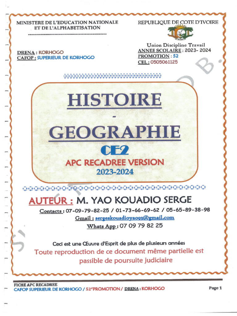HIST-GEO CE2 | PDF
