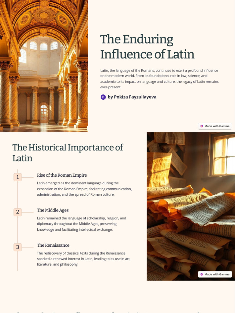 The-Enduring-Influence-of-Latin | PDF | Latin | Roman Empire