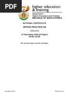 N1240 Office Practice N4 June QP 2024 | PDF