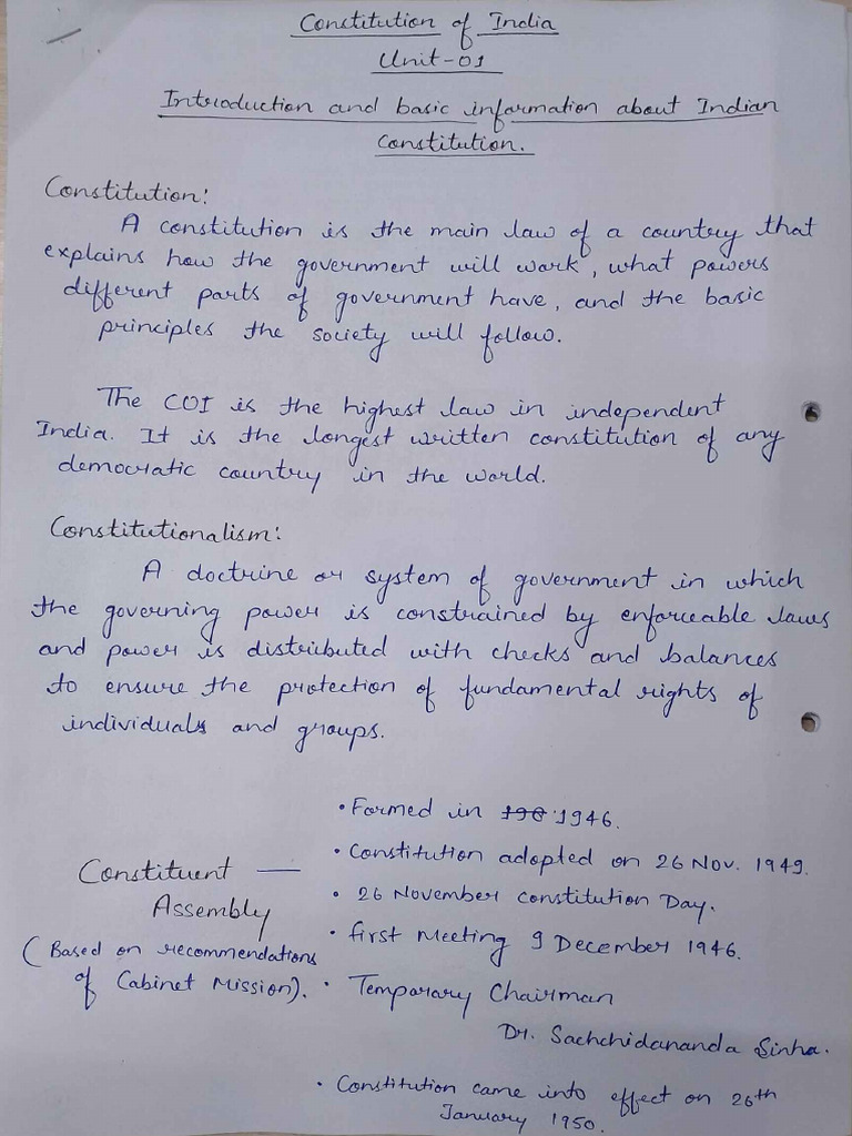 COI Unit 1 To Unit 5 Notes | PDF
