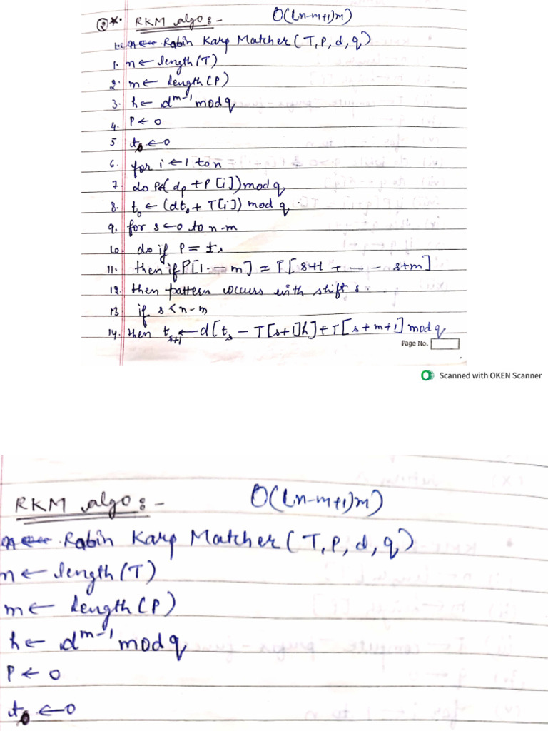 string matching algorithm | PDF string matching algorithm | PDF