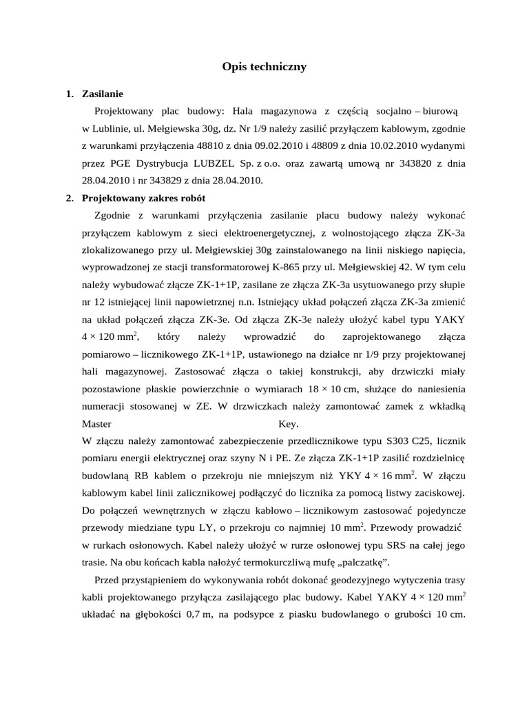 2 - Zadanie NR 2 - Opis Techniczny | PDF
