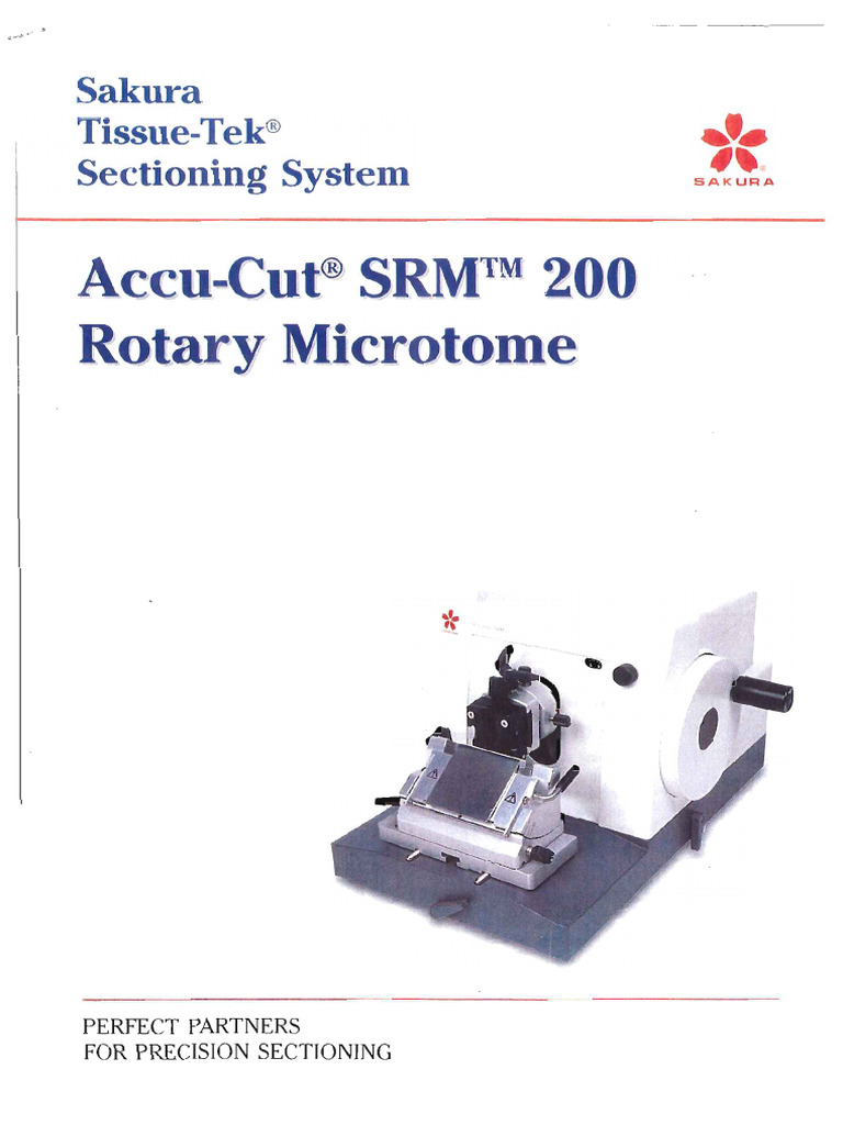 Rotary Microtome SRM-200c1 | PDF