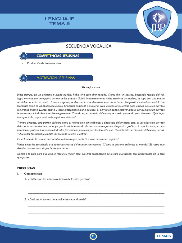 Lenguaje 1° - Tomo Ii-11-20 | PDF | Vocal | Sílaba
