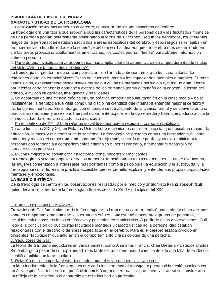 Tema 4. Historia Psico | PDF | Inteligencia | Eugenesia