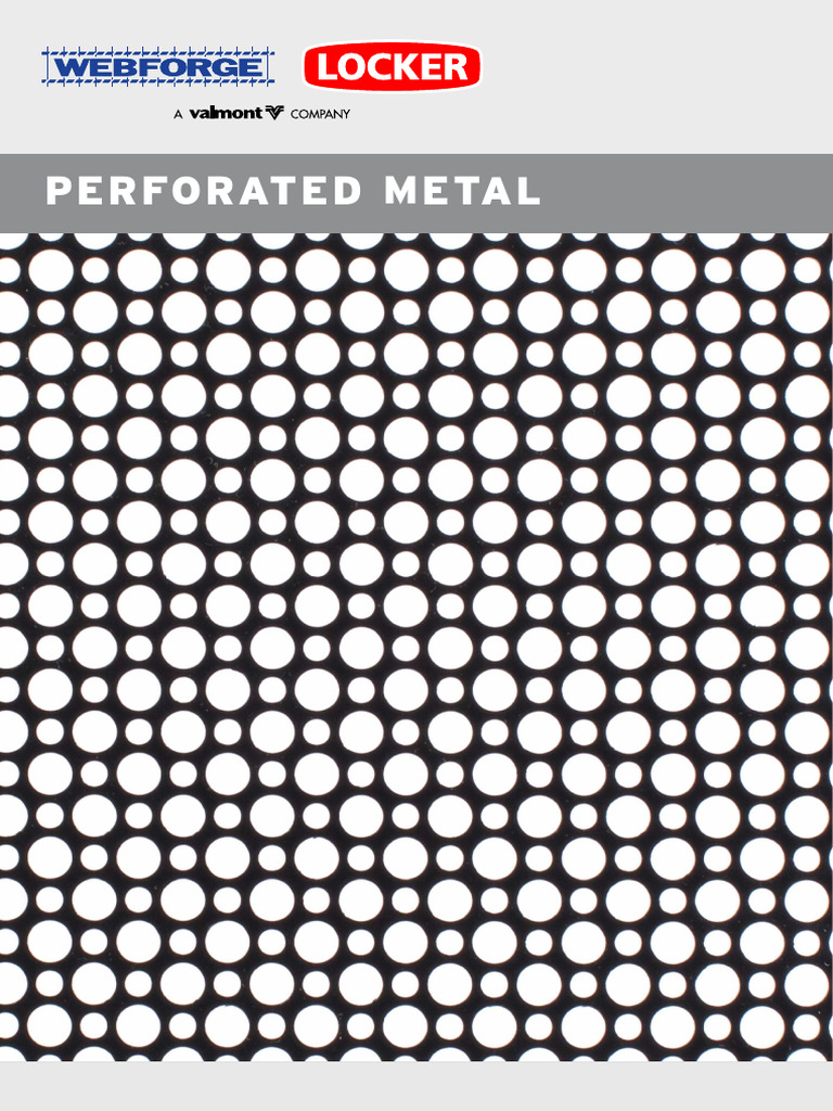 Perforated Metal Patterns and Specs | PDF