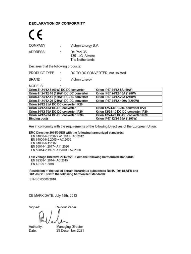 Orion Non Isolated | PDF