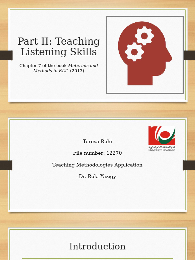 Mastering Listening in Language Learning | PDF | Reading Comprehension ...