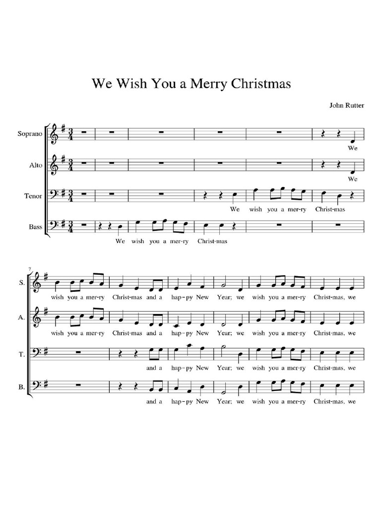 We Wish You A Merry Christmas | PDF