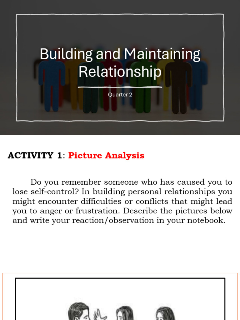 Q2 _1_BUILDING AND MAINTANING RELATIONSHIP | PDF | Love | Intimate ...