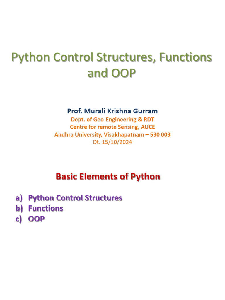 05 20241010 Controlstructures Oop Pdf Anonymous Function Parameter Computer Programming
