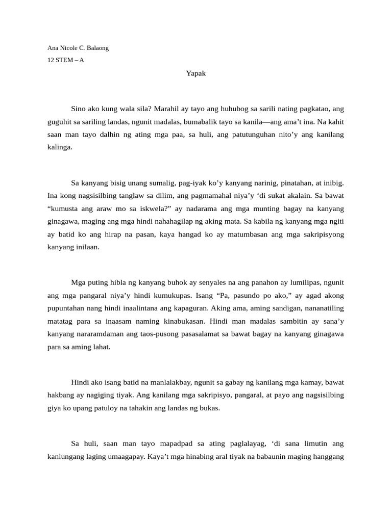 Talumpati Memorized | PDF