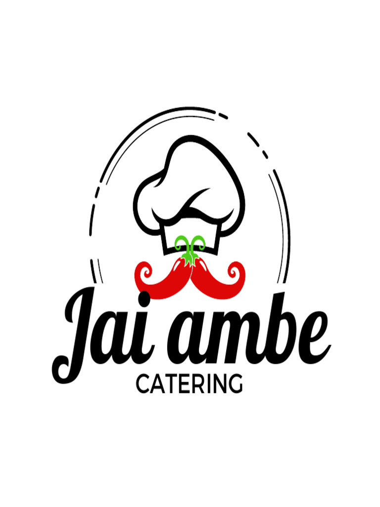 Black Red and Green Modern Catering Logo | PDF