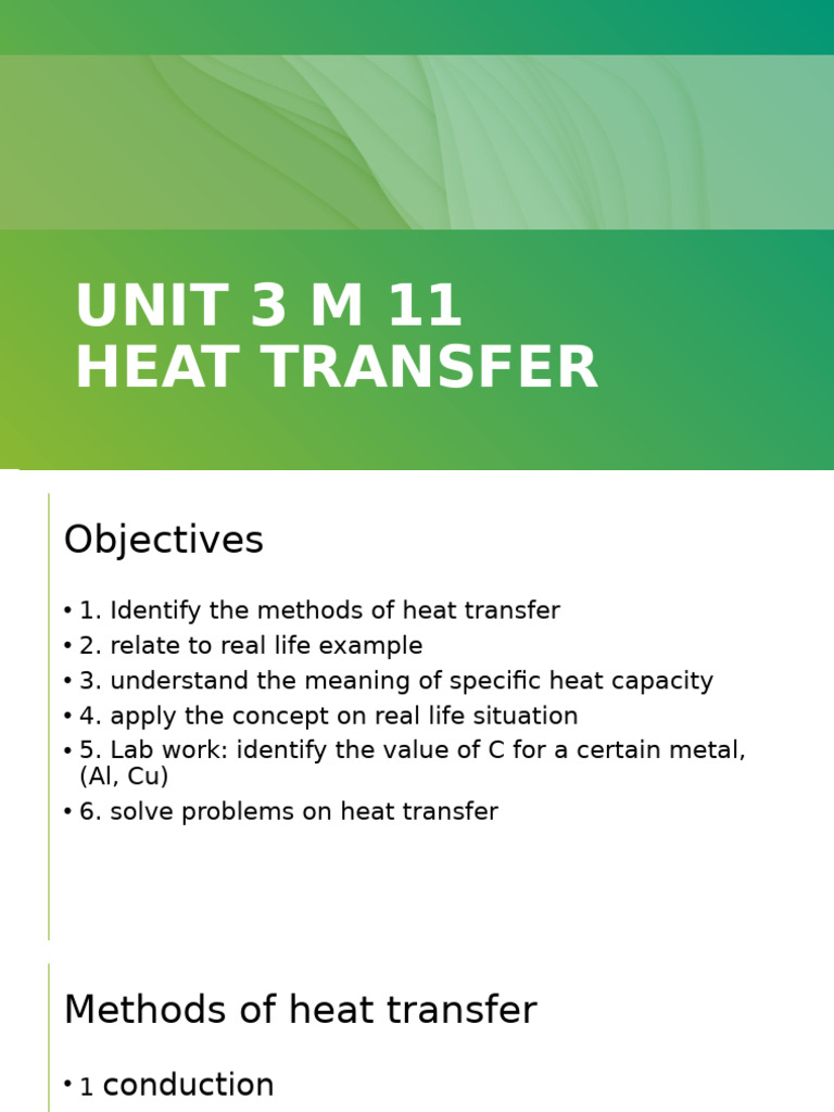 CH 9 Sec 2,3 Heat | PDF | Heat Transfer | Heat