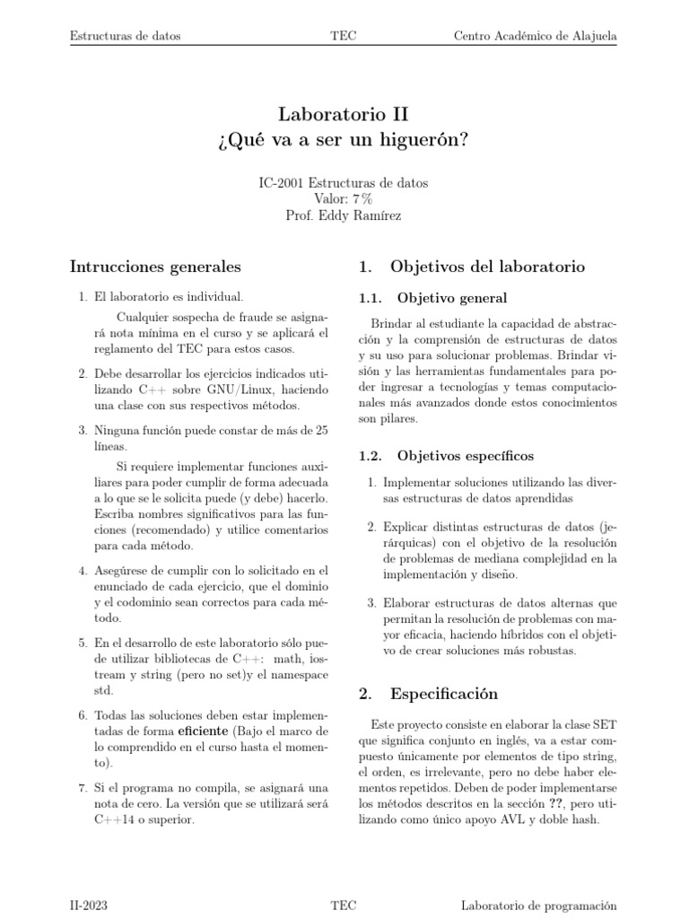 Laboratorio2 | PDF | C ++ | Programación de computadoras