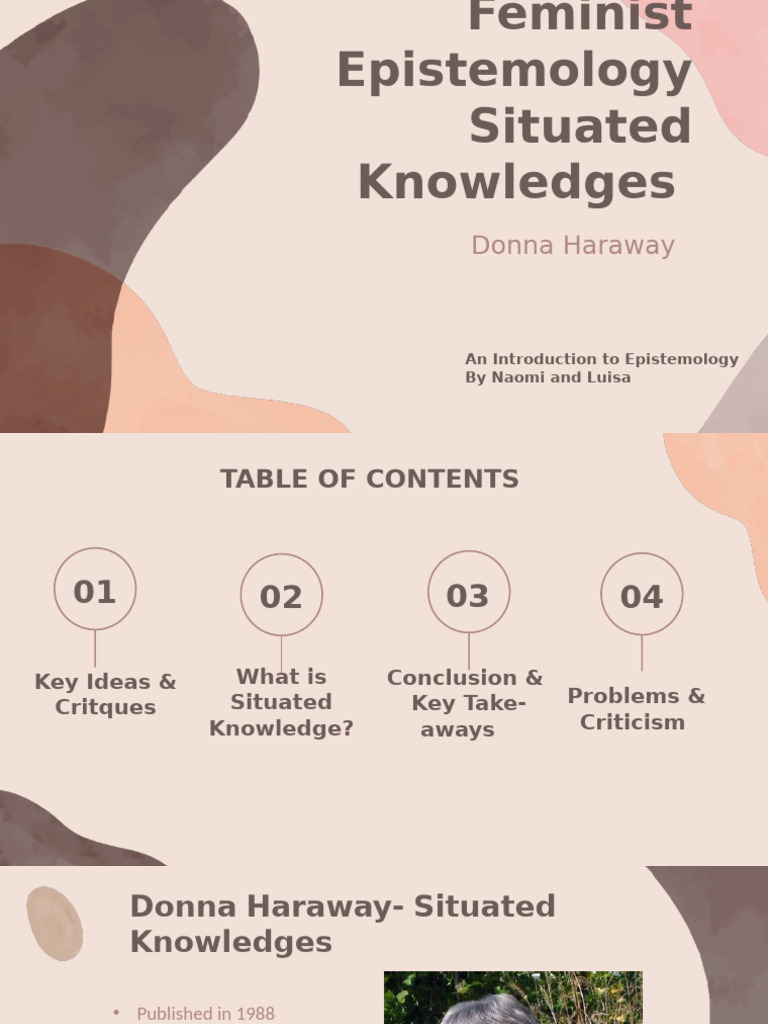 Situated Knowledges Naomi and Luisa | PDF | Knowledge | Epistemology