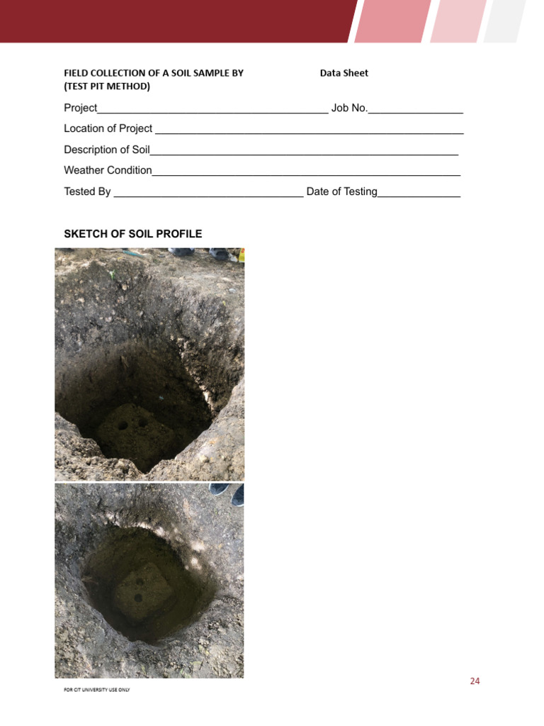 Soil Sample Collection Data Sheet | PDF