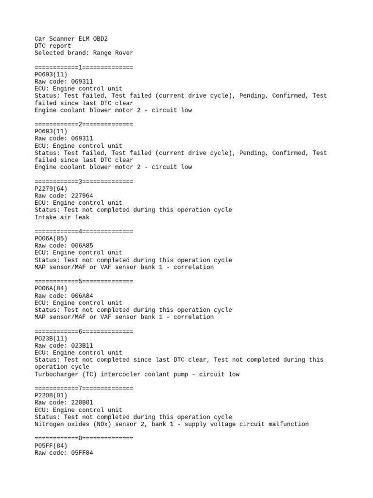 DTC REPORT 2024-05-04 | PDF | Engines | Vehicle Technology