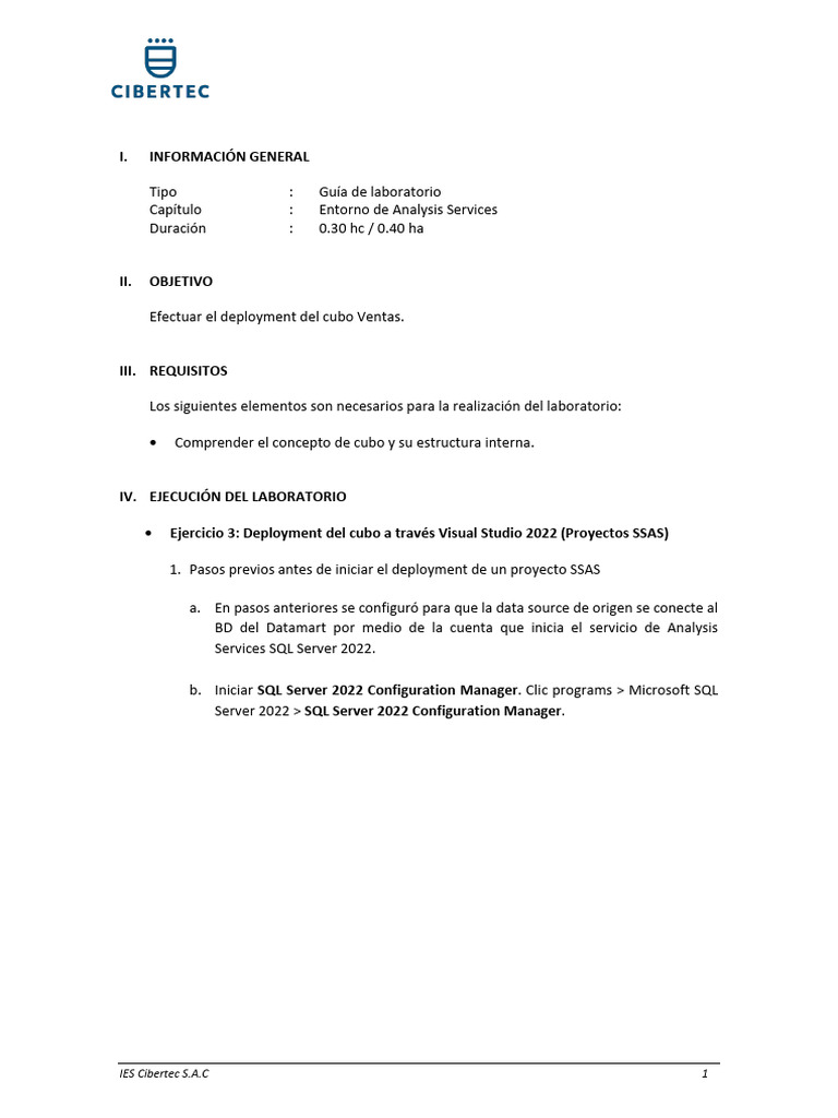 06 Guia de Laboratorio 3 | PDF | Servidor SQL de Microsoft | Ventana (informática)