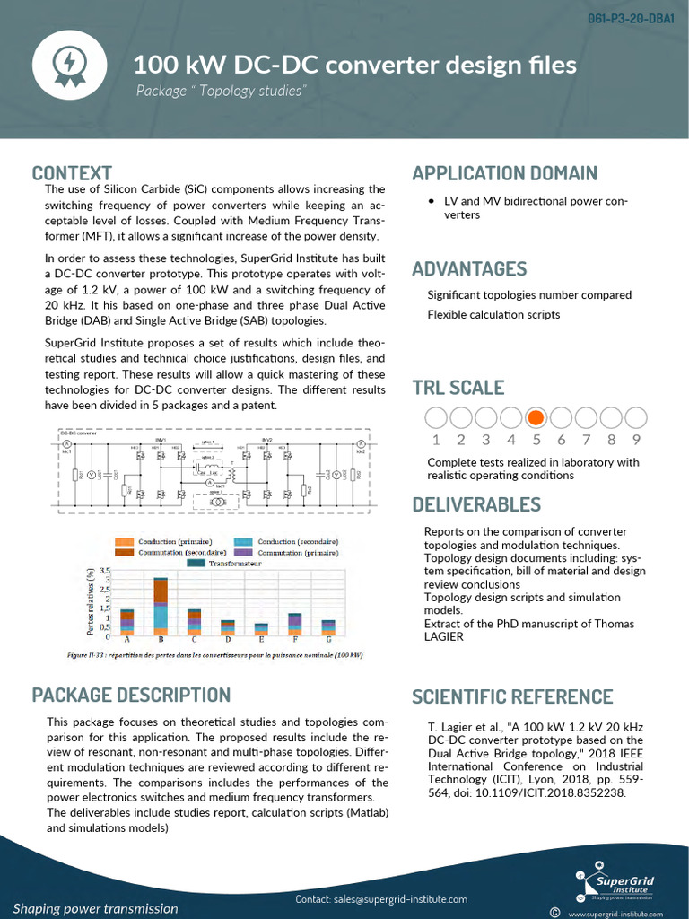 100 kW DC-DC Converter Design | PDF | Electricity | Electronics