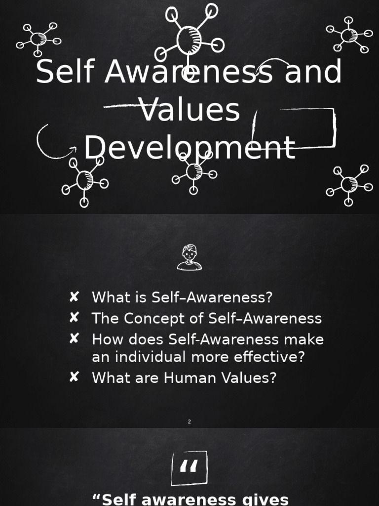 Enhancing Self-Awareness and Values | PDF | Self Awareness | Thought