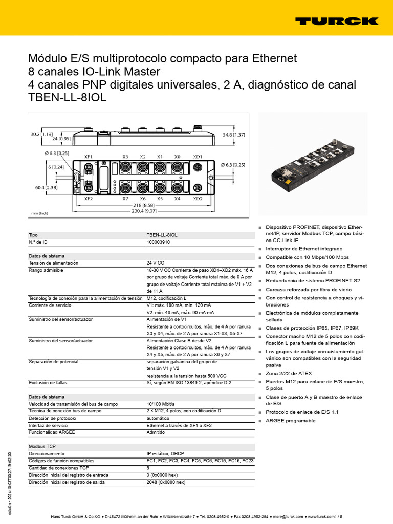 Tben LL 8iol | PDF | Protocolos de internet | Conector eléctrico