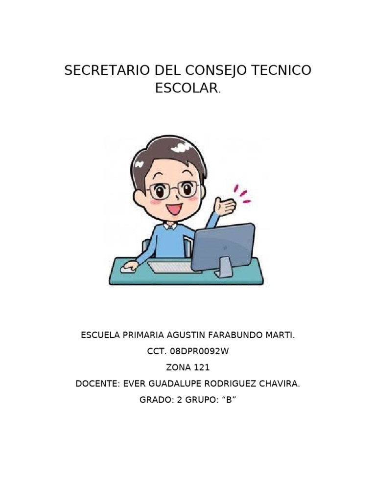 Secretario Del Consejo Tecnico Escolar | PDF