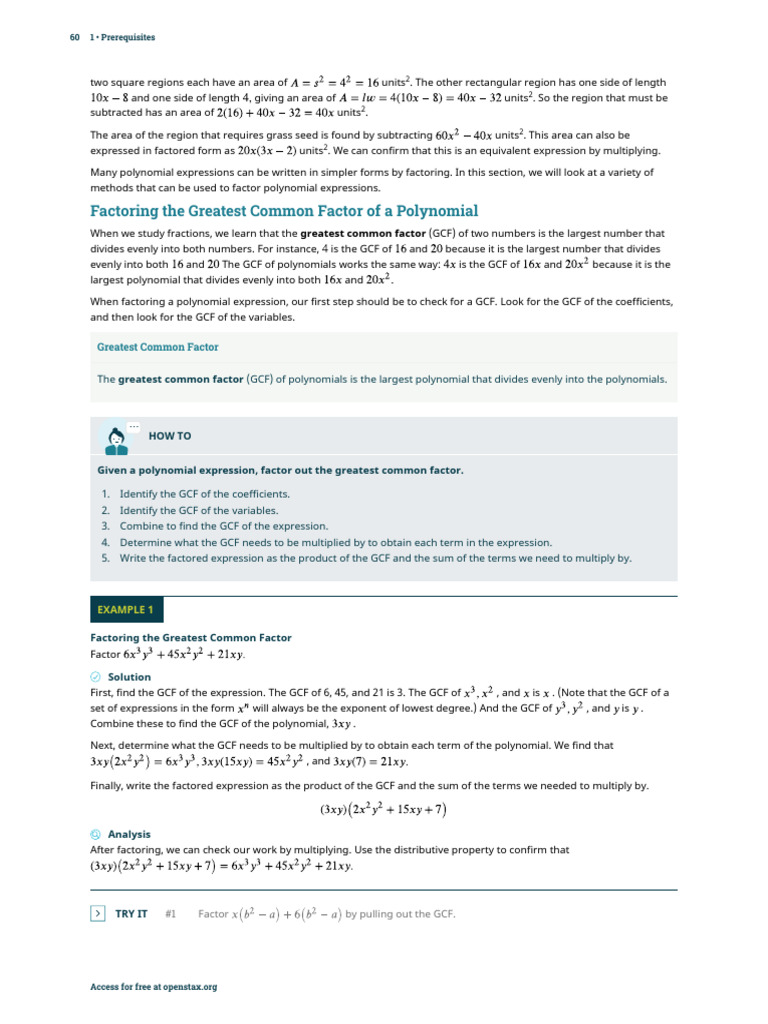 Factoring Polynomials: Methods & Examples | PDF | Factorization ...