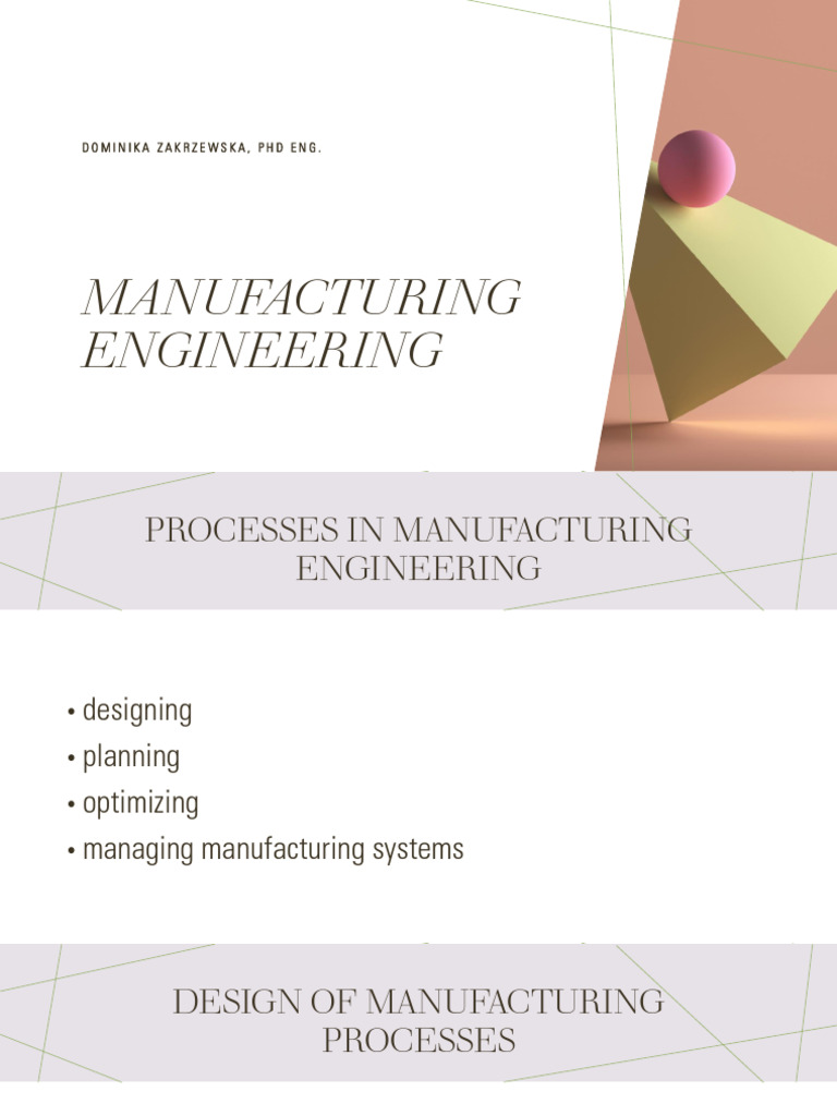 Manufacturing Enginerring - Lecture 2 | PDF | 3 D Printing | Materials