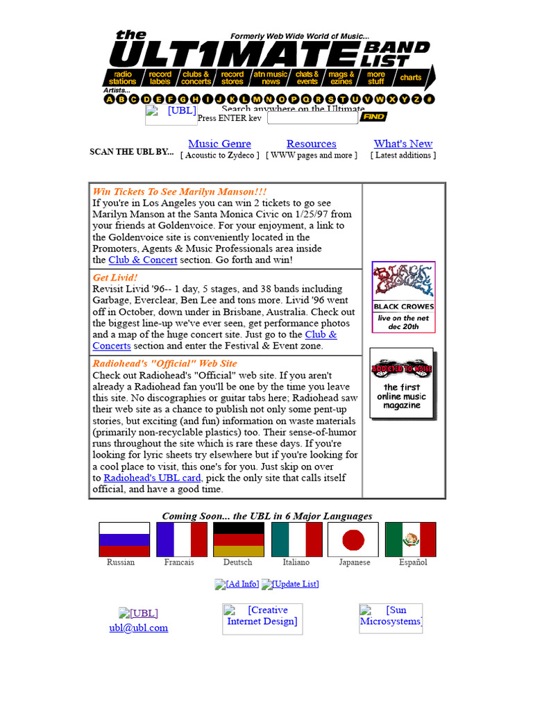 Ultimate Band List Overview | PDF