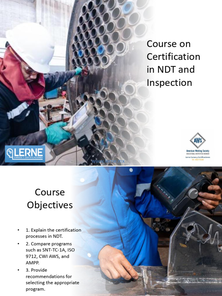 Certification NDT Presentation | PDF | Nondestructive Testing ...