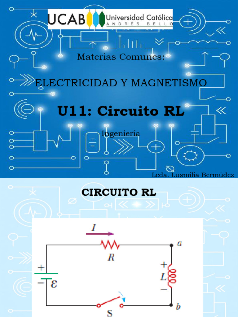 U11 - Circuito RL | PDF | Inductor | Red eléctrica