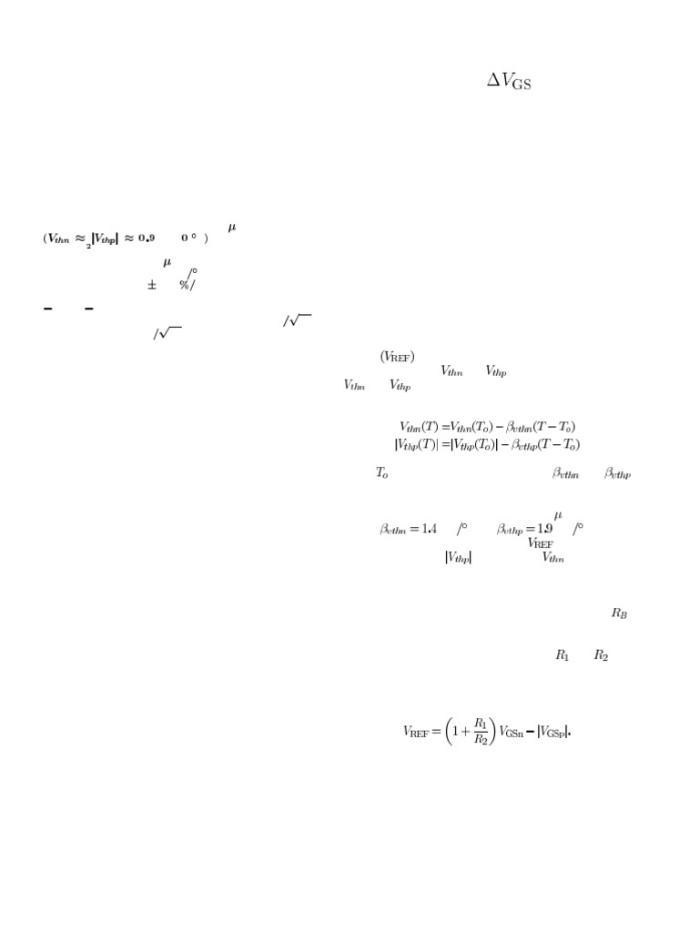 A CMOS Voltage Reference Based On Weighted V Sub GS For CMOS Low ...