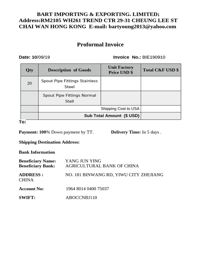 spout pipes fitting price | PDF