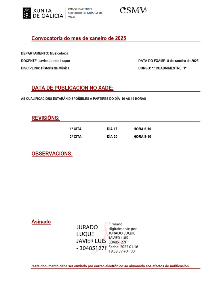 Modelo Cualificación XANEIRO 2025 HM1 | PDF