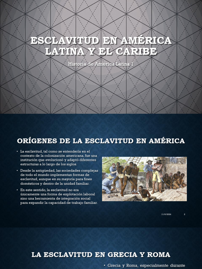 Esclavitud en América Latina y El Caribe | PDF | Esclavitud | Comercio ...
