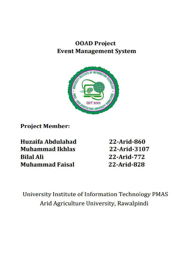 OOAD PROJECT | PDF OOAD PROJECT | PDF