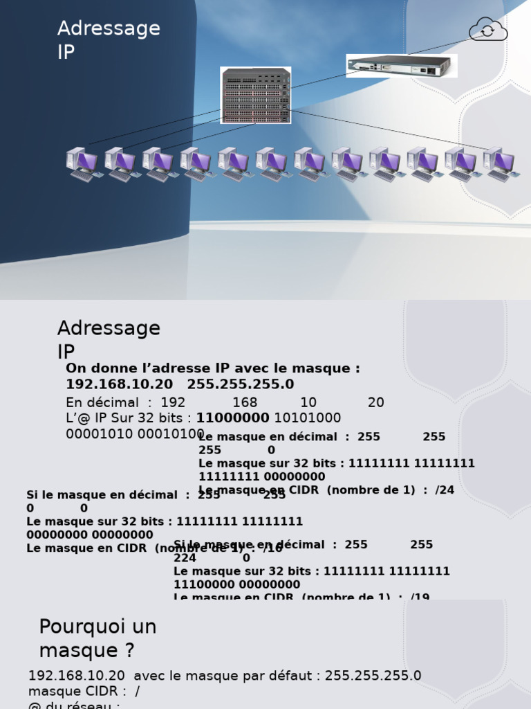 Guide sur l'adressage IP et masques | PDF