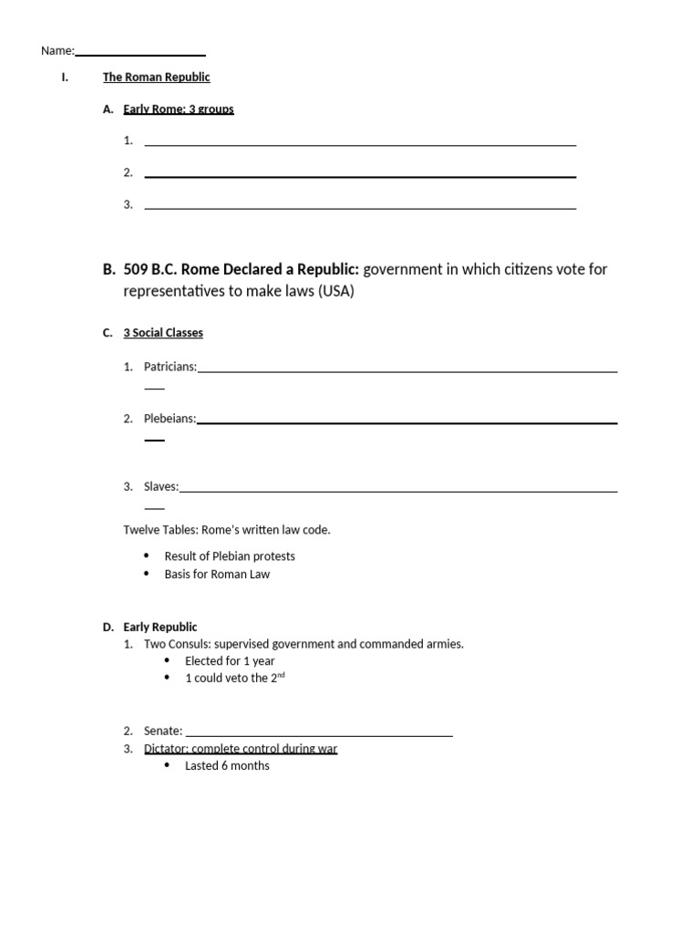 Roman Republic: Formation & Expansion | PDF