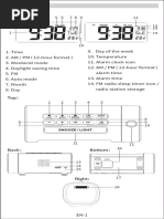 Digital Alarm Clock Manual | PDF