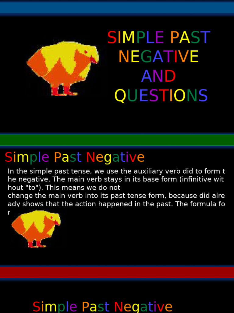 Simple Past: Negatives & Questions | PDF