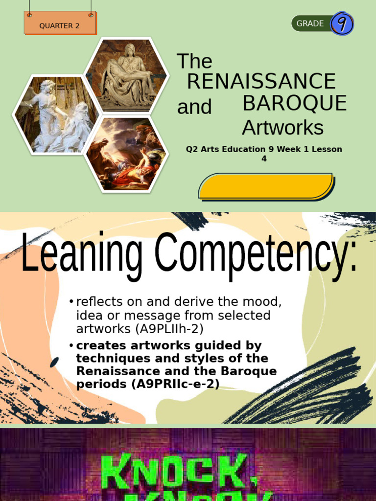 Q2 PPT - ARTS 9 - Week 1 - Lesson 4 (Arts of Renaissance and Baroque ...